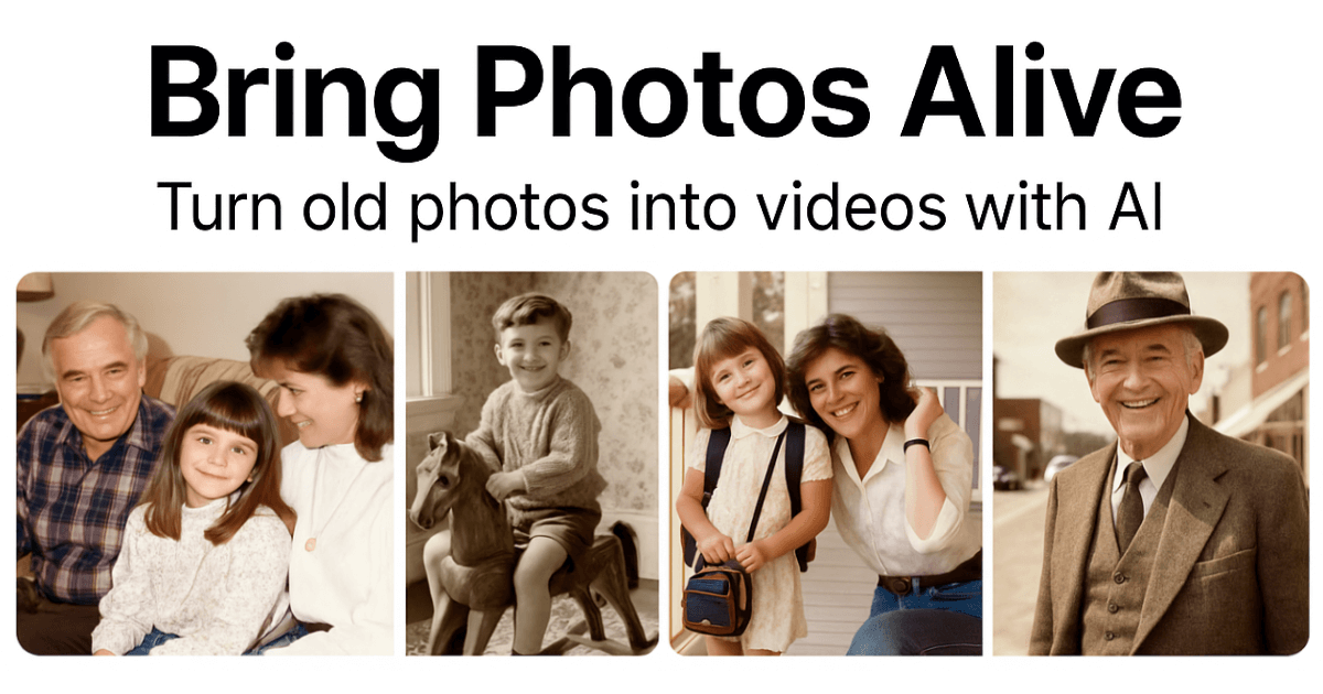 Animate Old Photos with AI | Bring Old Photos to Life